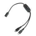 PatungKu Type C Female to Two MicroUSB Male Charging Splitter Cable ...