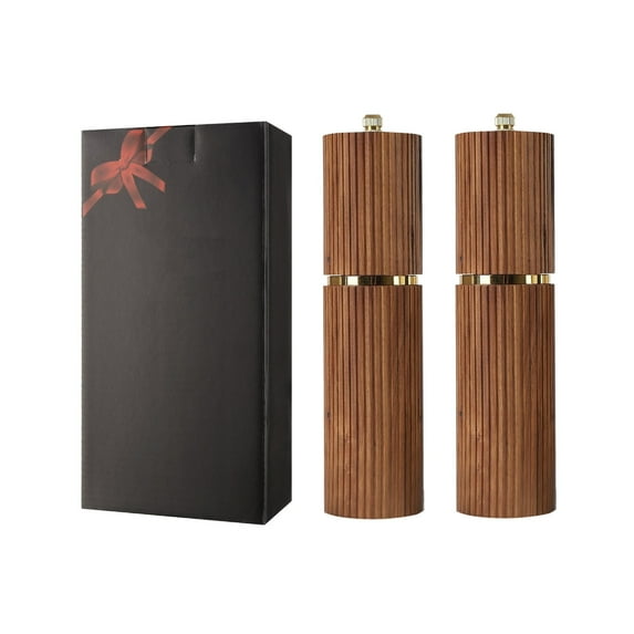 PatungKu Wooden Pepper Grinder Manual Mill - Adjustable Coarseness ...
