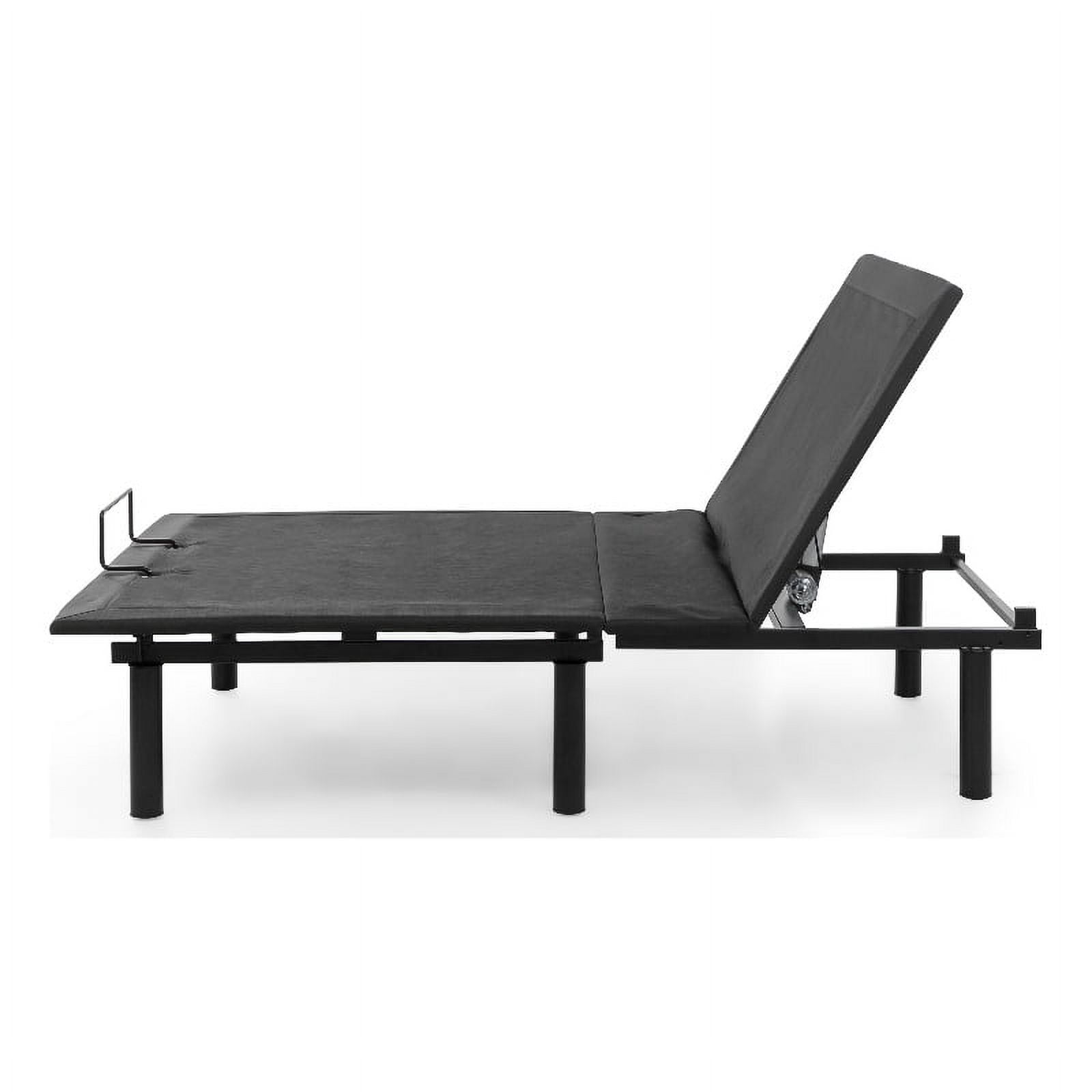 Patz Metal Black Queen Adjustable Bed & Wired Hand Control & Single ...