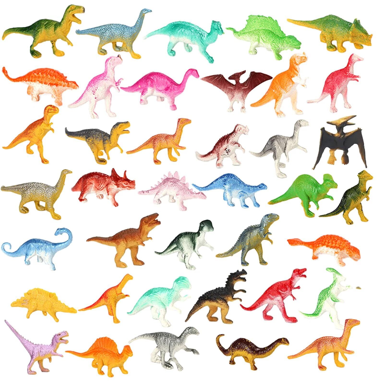 Pau1Hami1ton Mini Dinosaur Toys STF9 for Kids 3-5,39 Pack Toddler ...