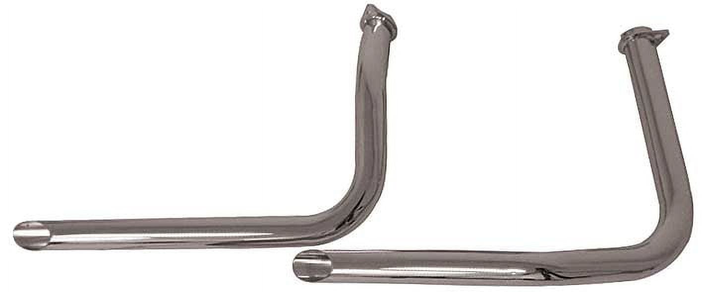 Paughco 1.75" Chrome Slash Cut Drag Pipes Exhaust System (DS735EVOS ...