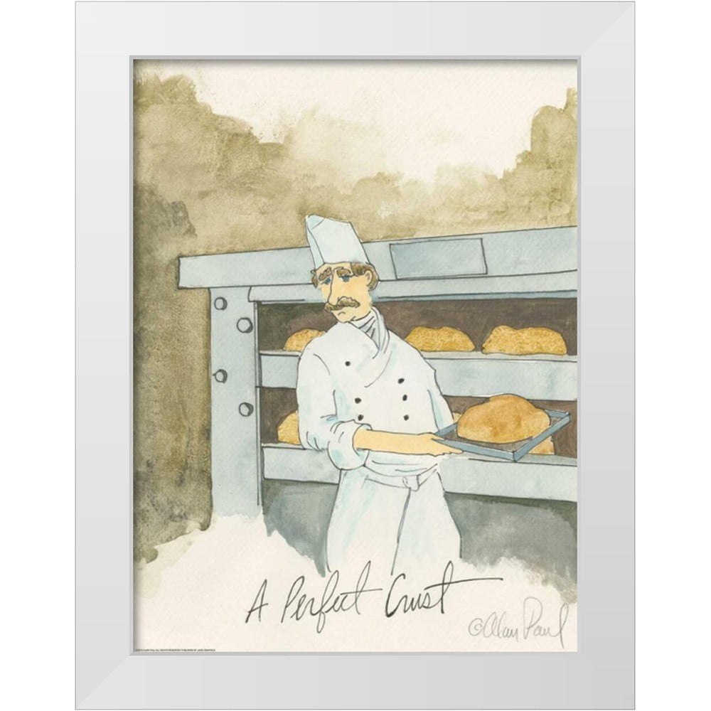 Paul, Alan 19x24 White Modern Wood Framed Museum Art Print Titled ...