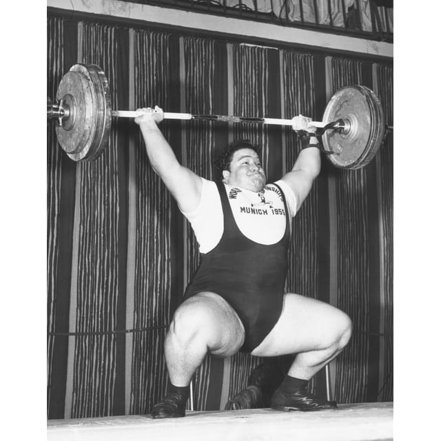 Paul Anderson Lifts 320 Pounds During The 1955 Weightlifting World ...