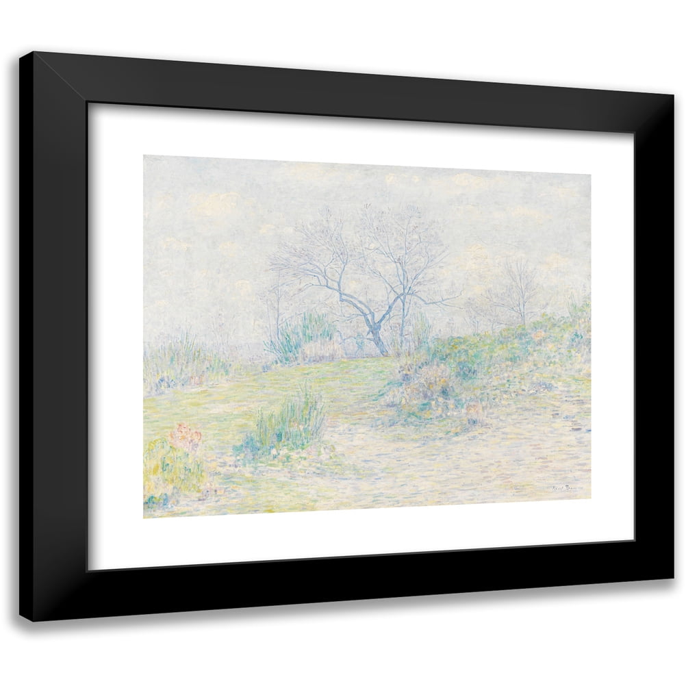 Paul Baum 14x12 Black Modern Framed Museum Art Print Titled - Trees in ...