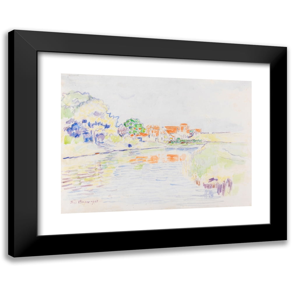 Paul Baum 18x14 Black Modern Framed Museum Art Print Titled - Channel ...
