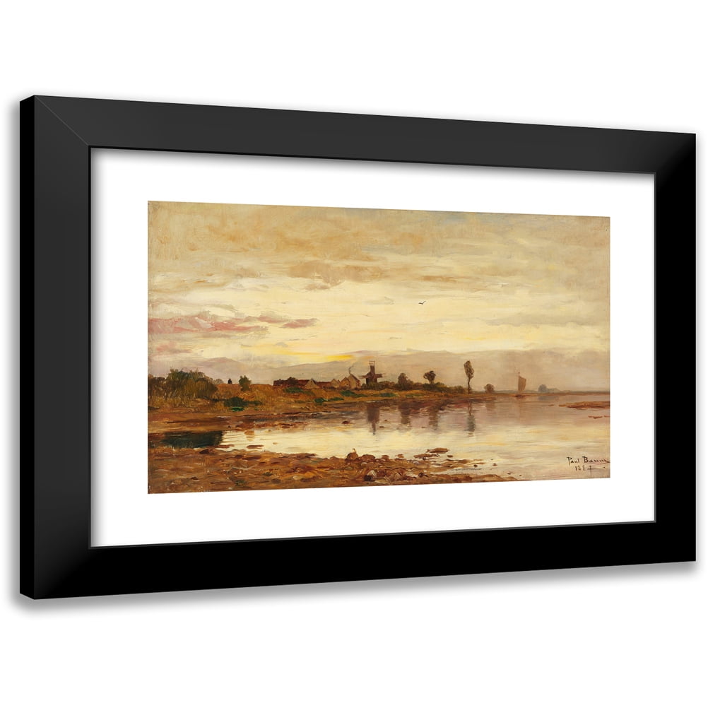 Paul Baum 24x17 Black Modern Framed Museum Art Print Titled - Dutch ...