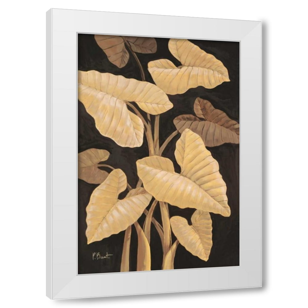 Paul Brent 17x24 White Modern Wood Framed Wall Art Titled - Tropical ...