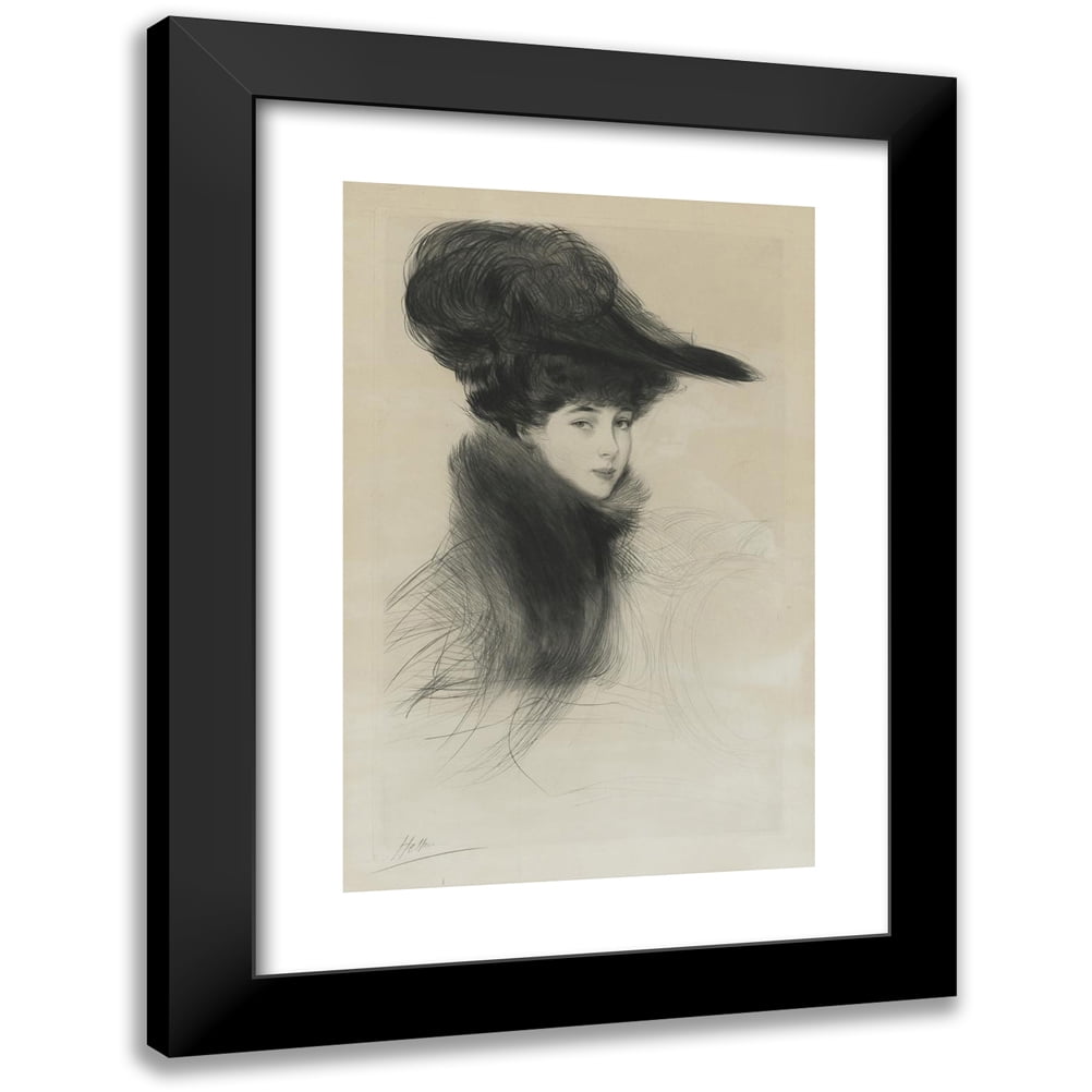 Paul César Helleu 11x14 Black Modern Framed Museum Art Print Titled ...