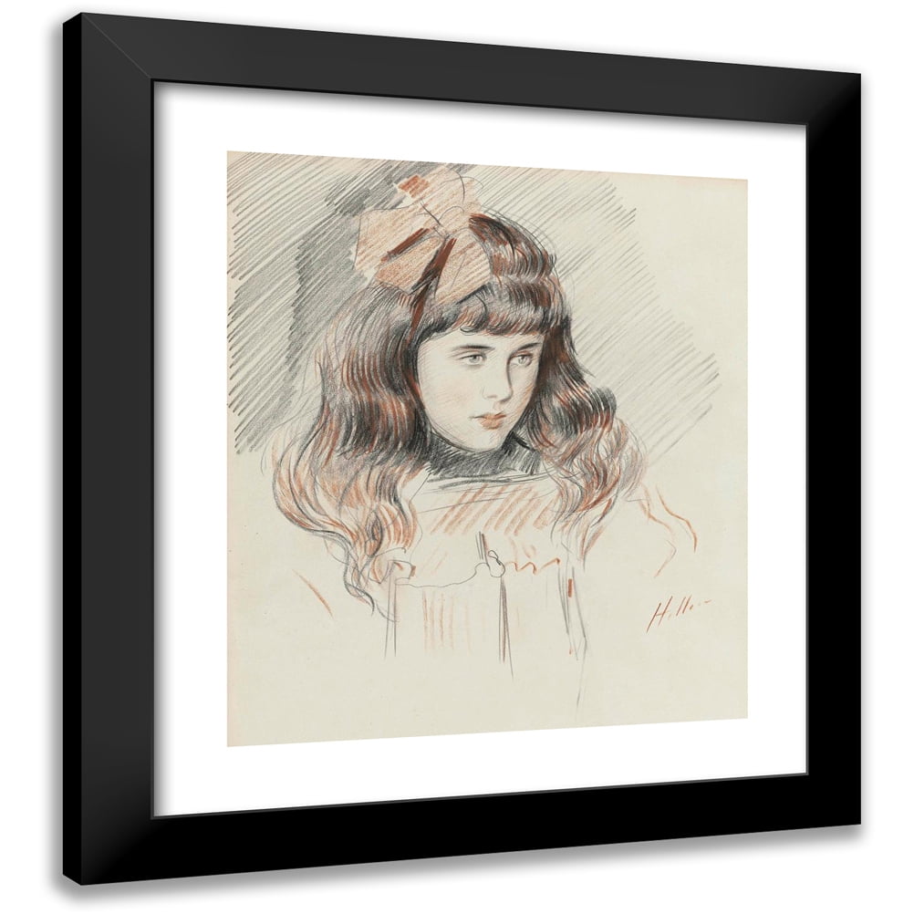 Paul César Helleu 12x14 Black Modern Framed Museum Art Print Titled ...