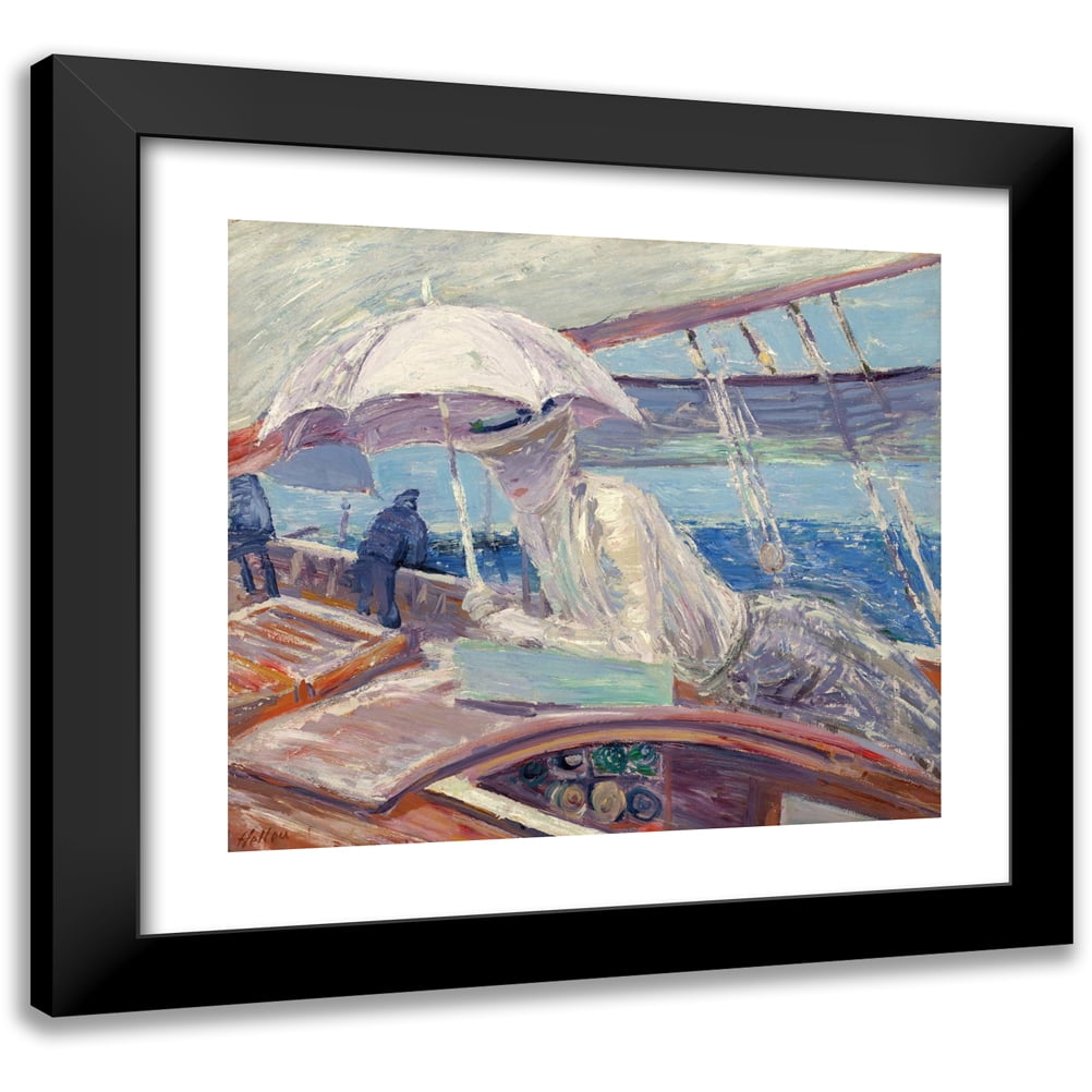 Paul César Helleu 13x12 Black Modern Framed Museum Art Print Titled ...