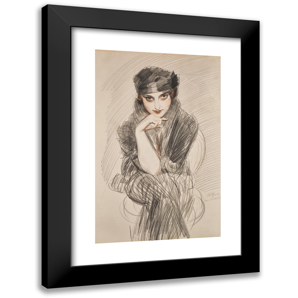 Paul César Helleu 13x18 Black Modern Framed Museum Art Print Titled ...