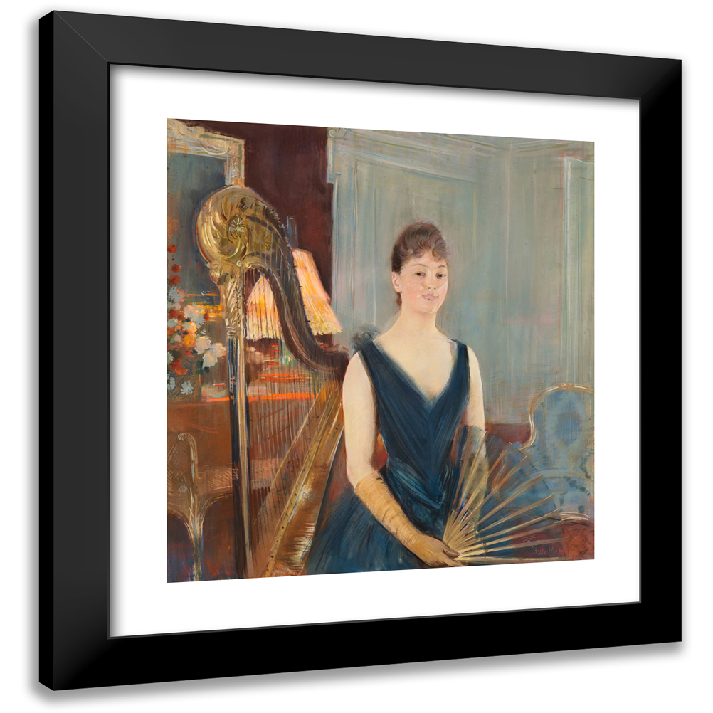 Paul César Helleu 15x16 Black Modern Framed Museum Art Print Titled ...