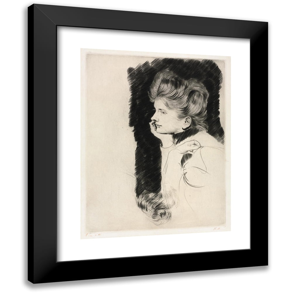 Paul César Helleu 15x18 Black Modern Framed Museum Art Print Titled ...