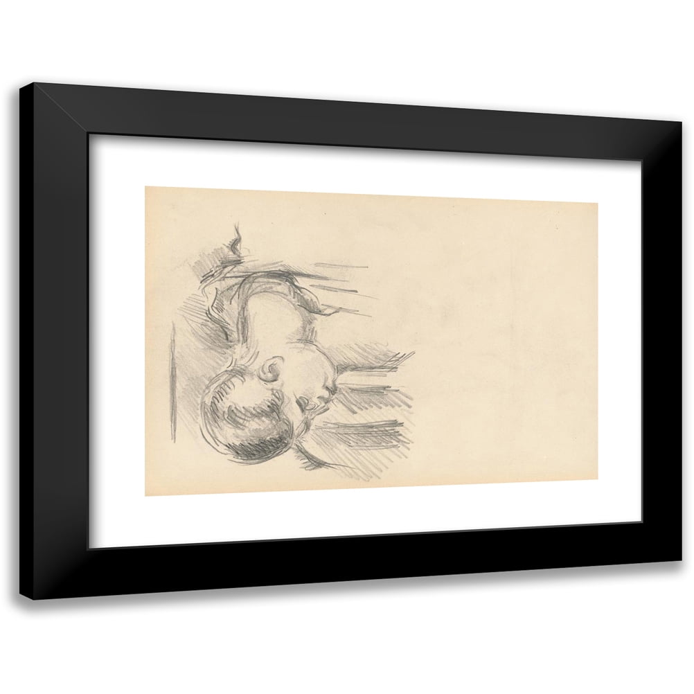 Paul Cézanne 14x11 Black Modern Framed Museum Art Print Titled - Man ...