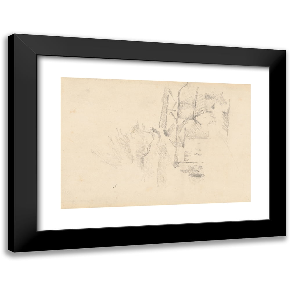 Paul Cézanne 14x11 Black Modern Framed Museum Art Print Titled - The ...