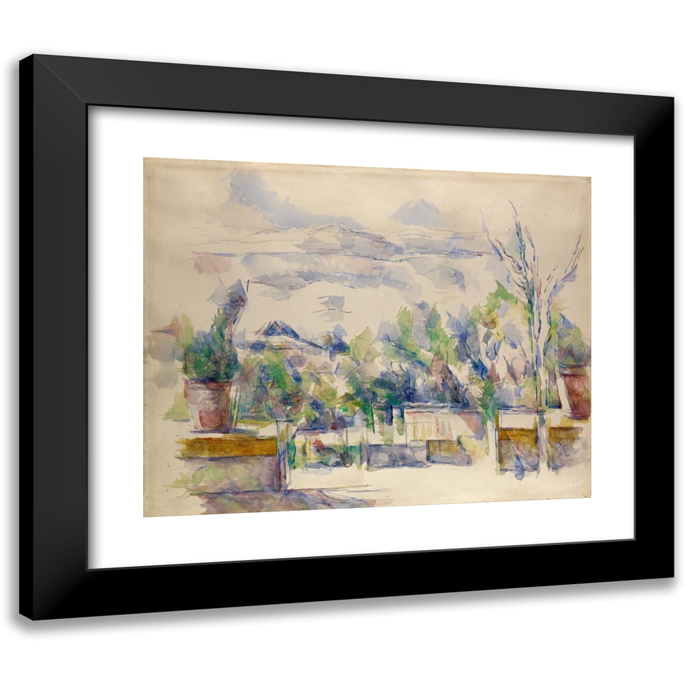 Paul Cézanne 14x12 Black Modern Framed Museum Art Print Titled - The ...
