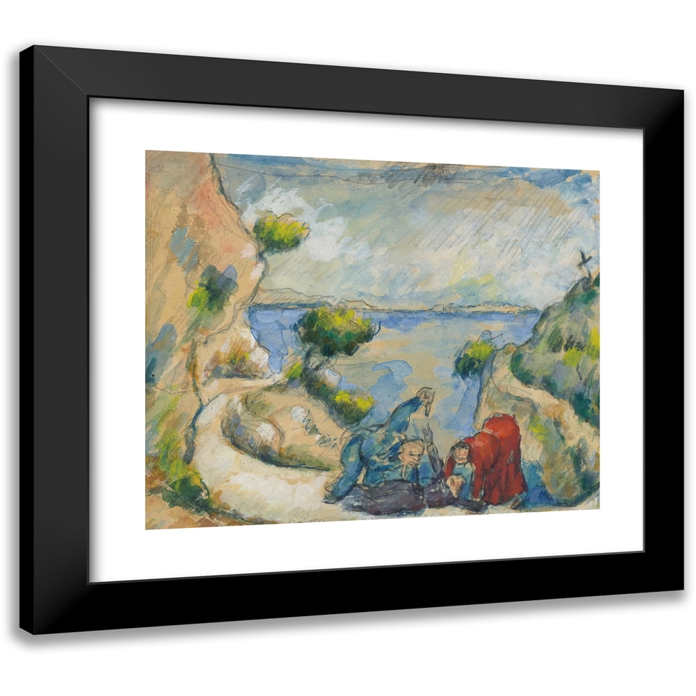 Paul Cézanne 23x20 Black Modern Framed Museum Art Print Titled - The ...