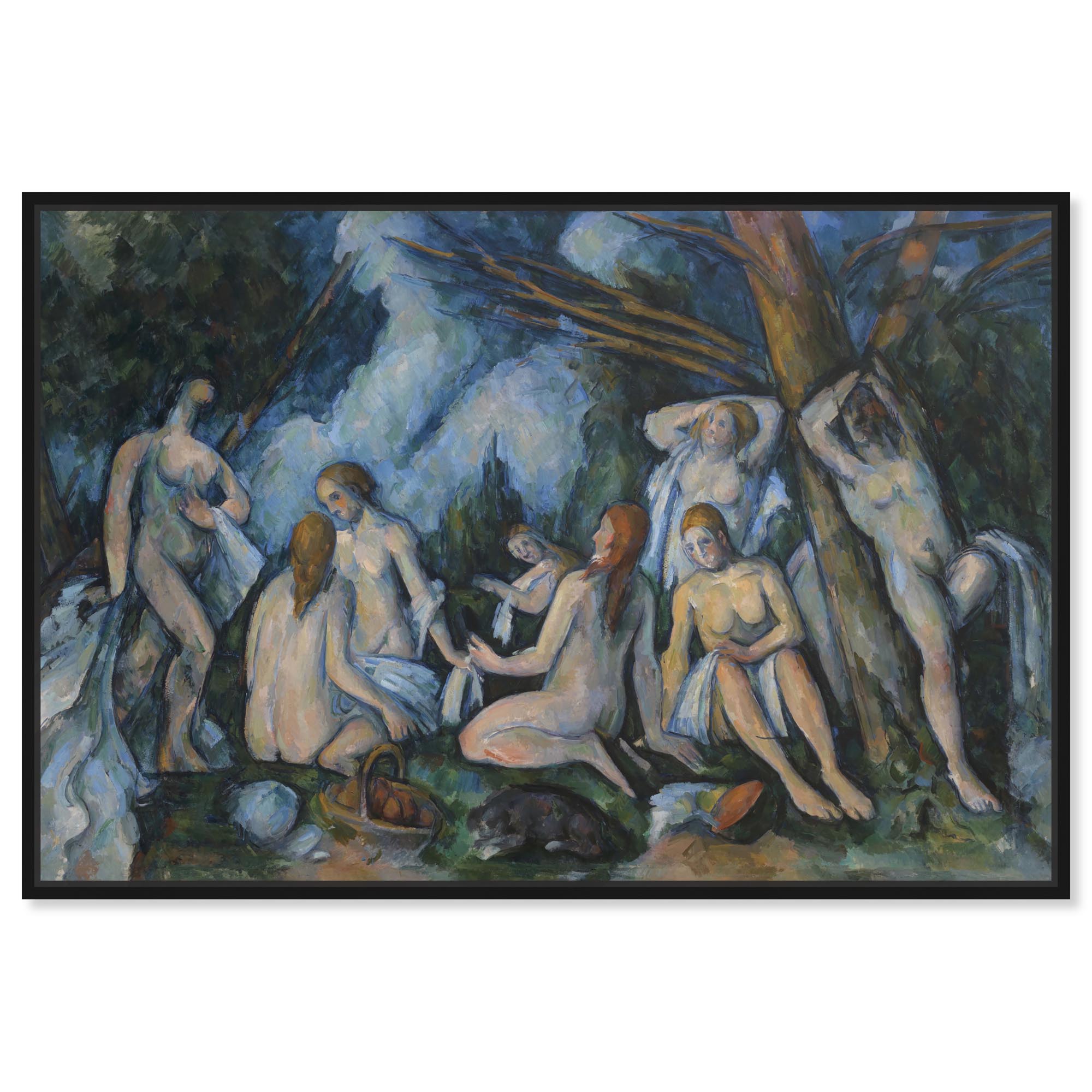 Paul Cézanne - The Large Bathers Canvas Classic Female Portraits by Art ...