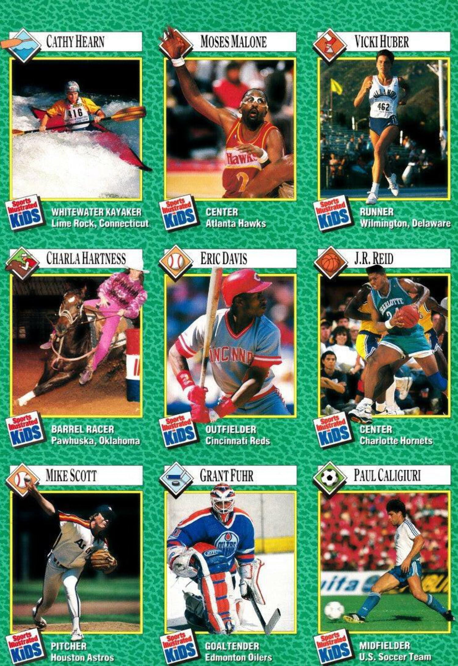 Paul Caligiuri Eric Davis Grant Fuhr Moses Malone 1990 Sports ...