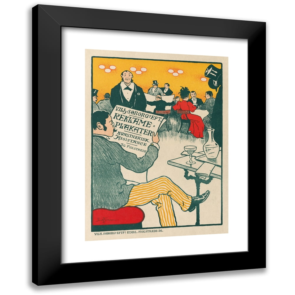 Paul Fischer 19x24 Black Modern Framed Museum Art Print Titled - Poster ...