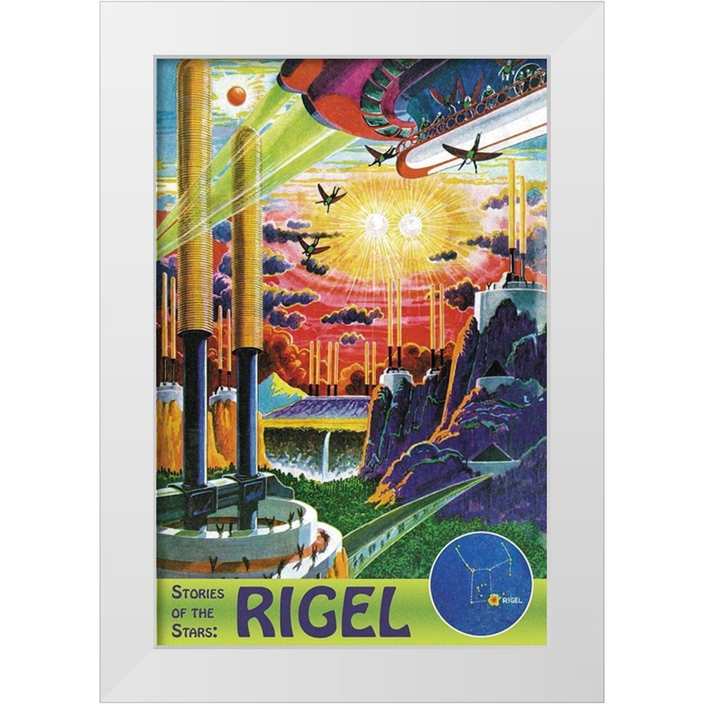 Paul, Frank R. 17x24 White Modern Wood Framed Museum Art Print Titled - Retrosci-fi: Stories of ...