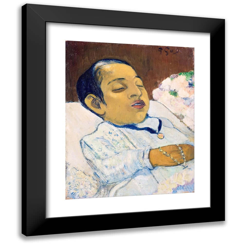Paul Gauguin 12x14 Black Modern Framed Museum Art Print Titled - Atiti ...