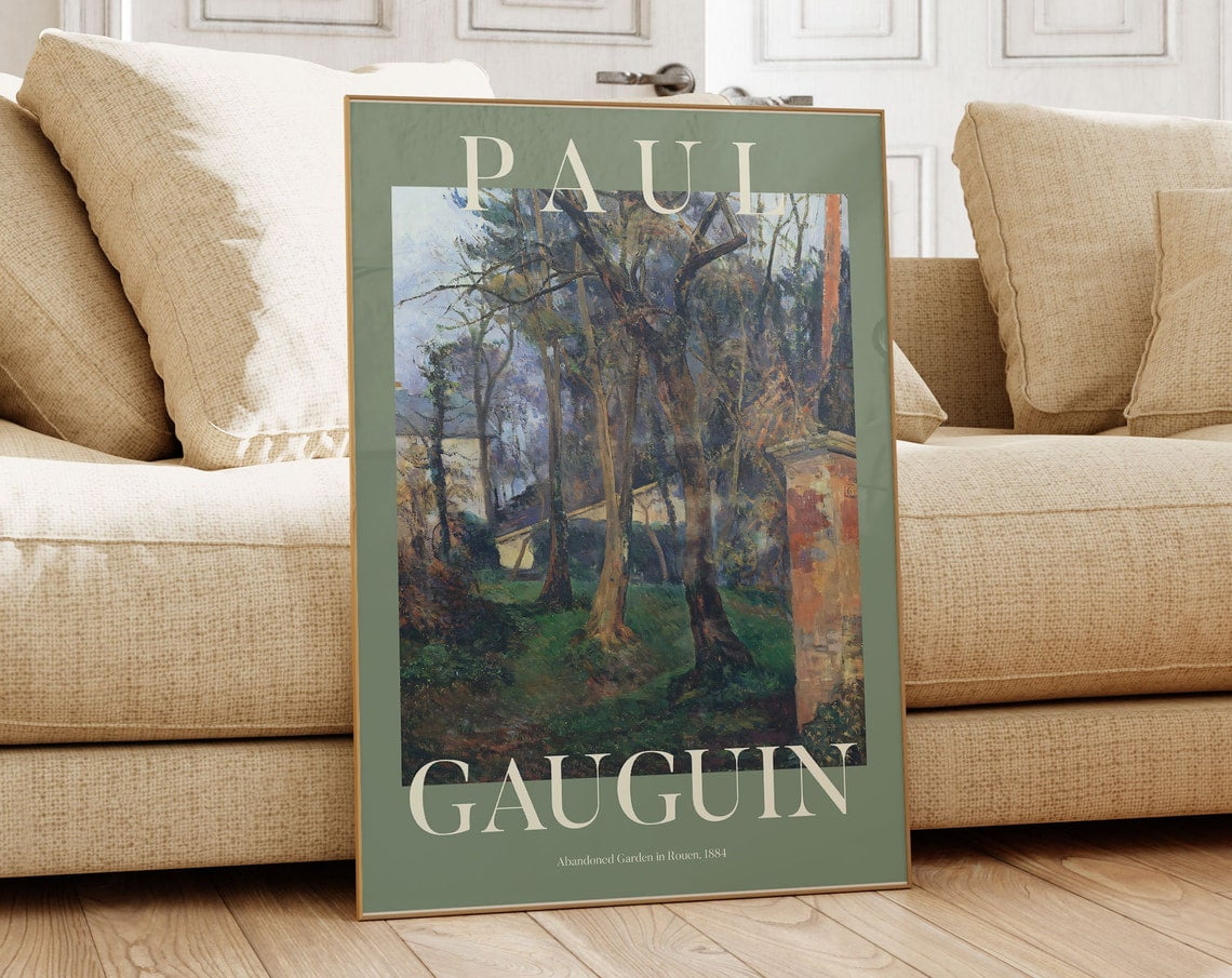 Paul Gauguin Art Print, Sage Green Abstract Vintage Minimalist Gift ...