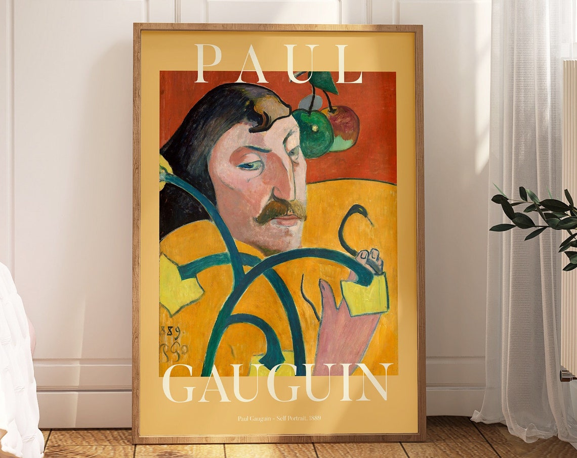 Paul Gauguin Art Print, Yellow Abstract Vintage Minimalist Gift Idea ...