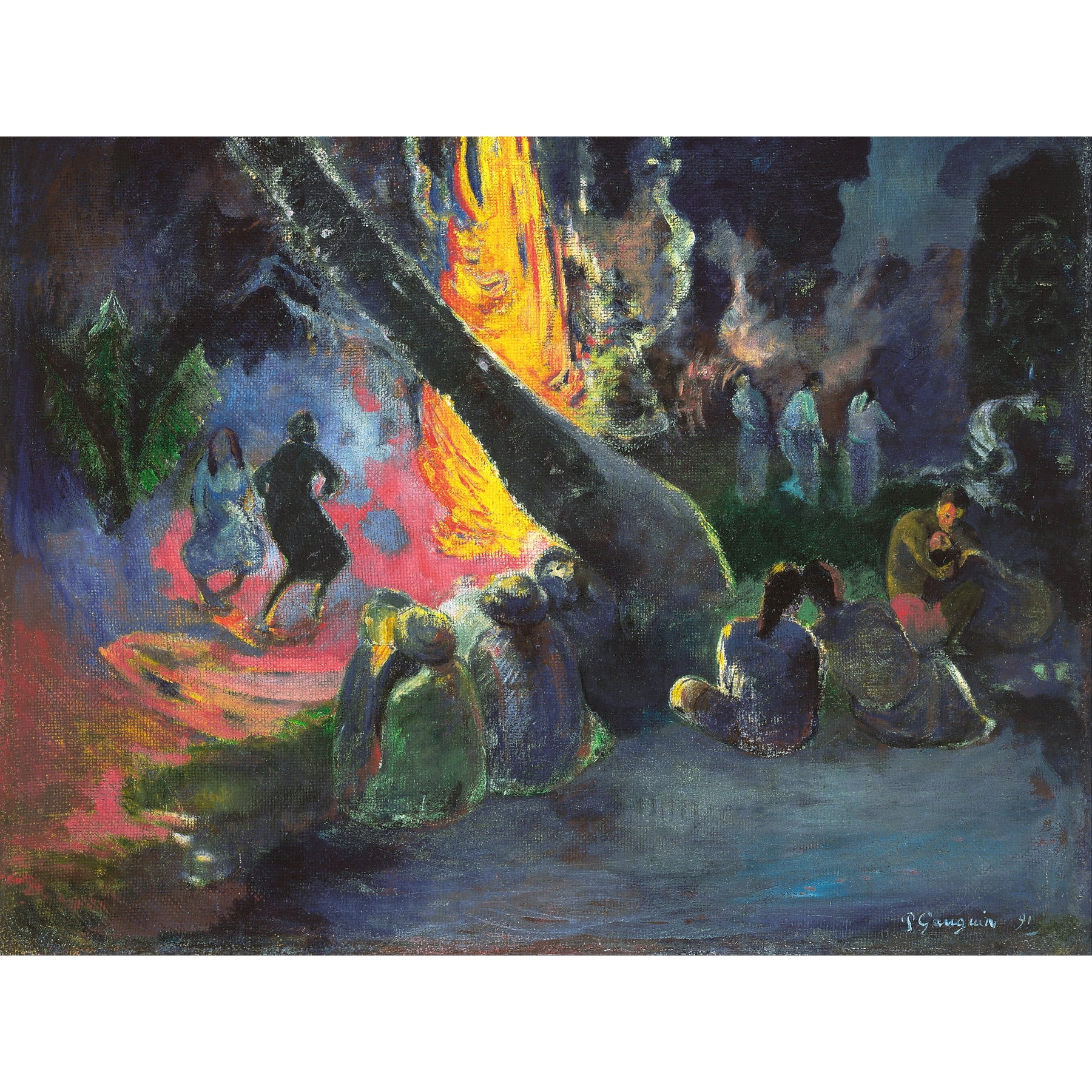 Paul Gauguin Upa Upa The Fire Dance Extra Large Art Print Wall Mural ...