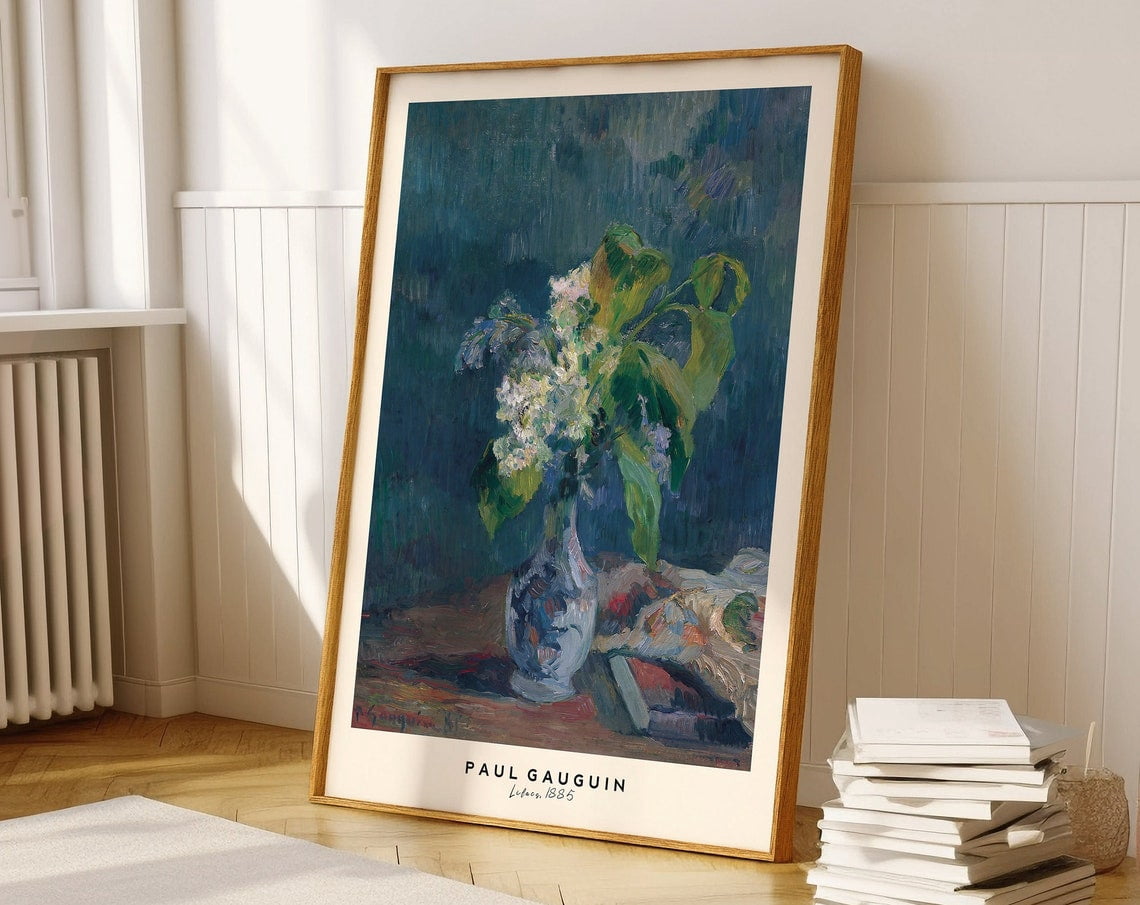 Paul Gauguin Wall Art Print, Blue Abstract Vintage Minimalist Gift Idea ...