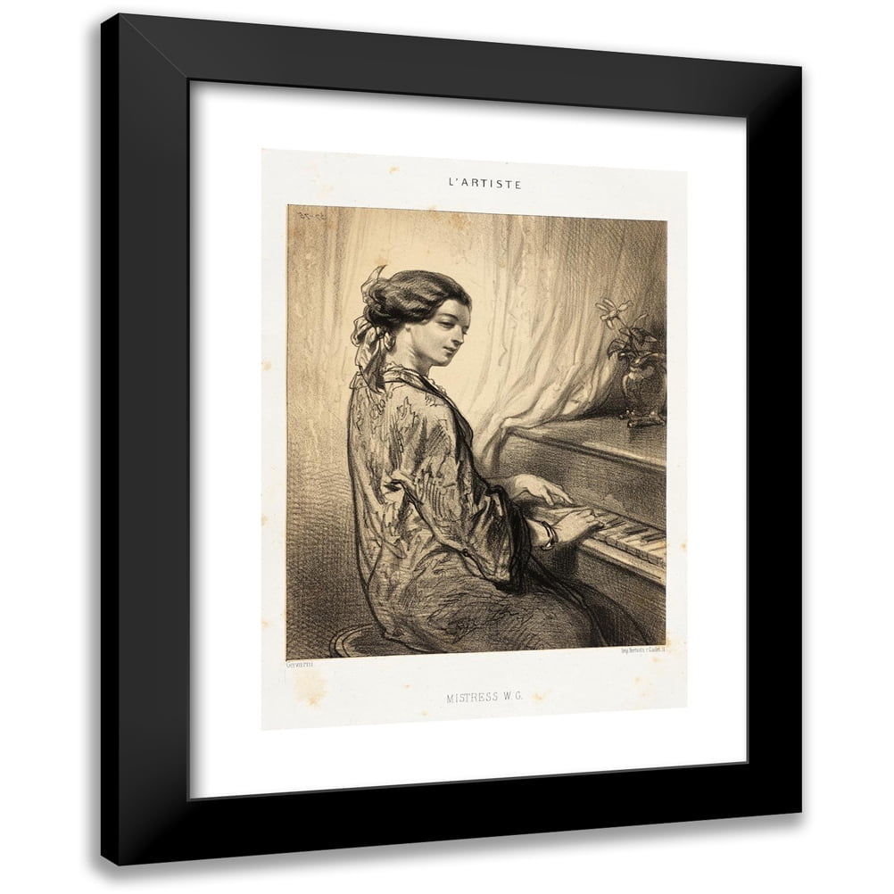 Paul Gavarni 11x14 Black Modern Framed Museum Art Print Titled ...