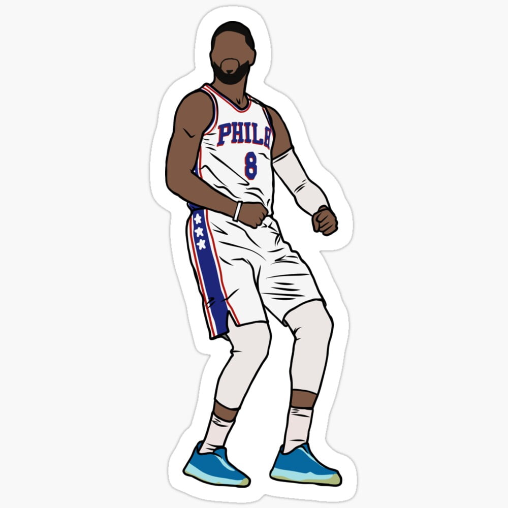 Paul George Celebration (Philadelphia) Sticker Phone Decal Water Bottle ...