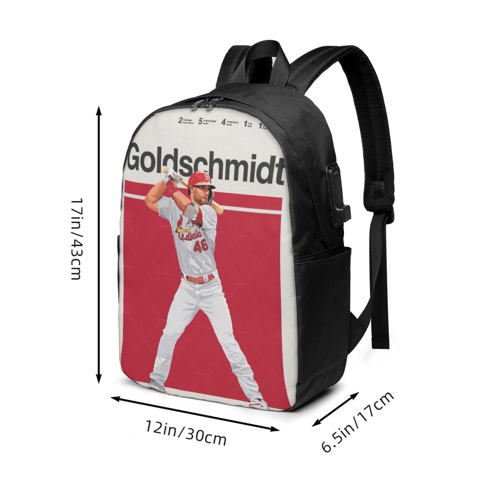 Paul Goldschmidt 2025 Baseball-Themed Backpack for Students - 17 ...