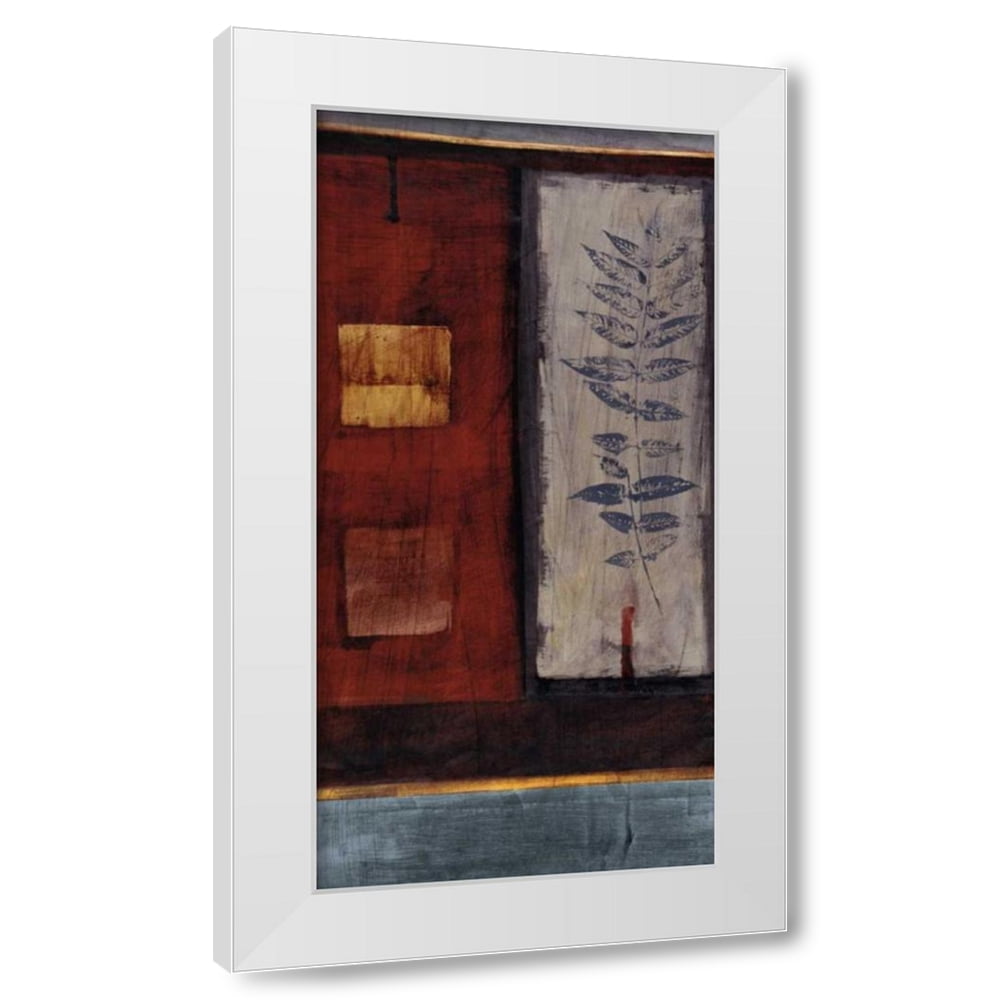 Paul Hargittai 18x32 White Modern Wood Framed Wall Art Titled - Fire ...