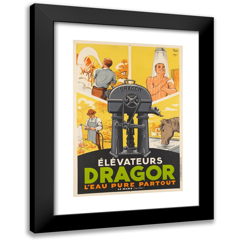 Paul Igert 11x14 Black Modern Framed Museum Art Print Titled - Dragor ...