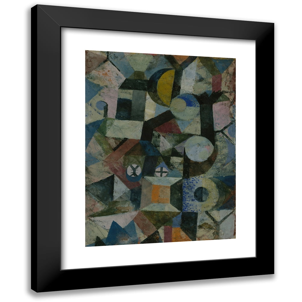 Paul Klee 12x14 Black Modern Framed Museum Art Print Titled ...