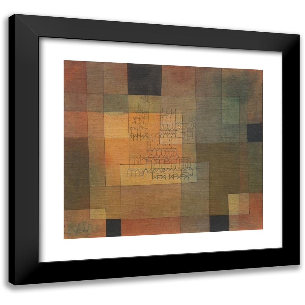 Paul Klee 13x12 Black Modern Framed Museum Art Print Titled ...