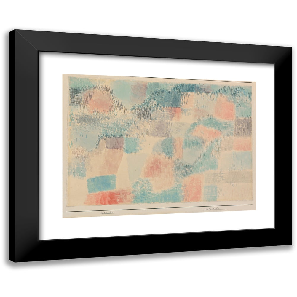 Paul Klee 14x11 Black Modern Framed Museum Art Print Titled - Red Earth ...