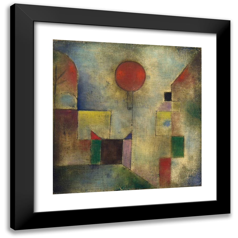 Paul Klee 15x15 Black Modern Framed Museum Art Print Titled - Red ...