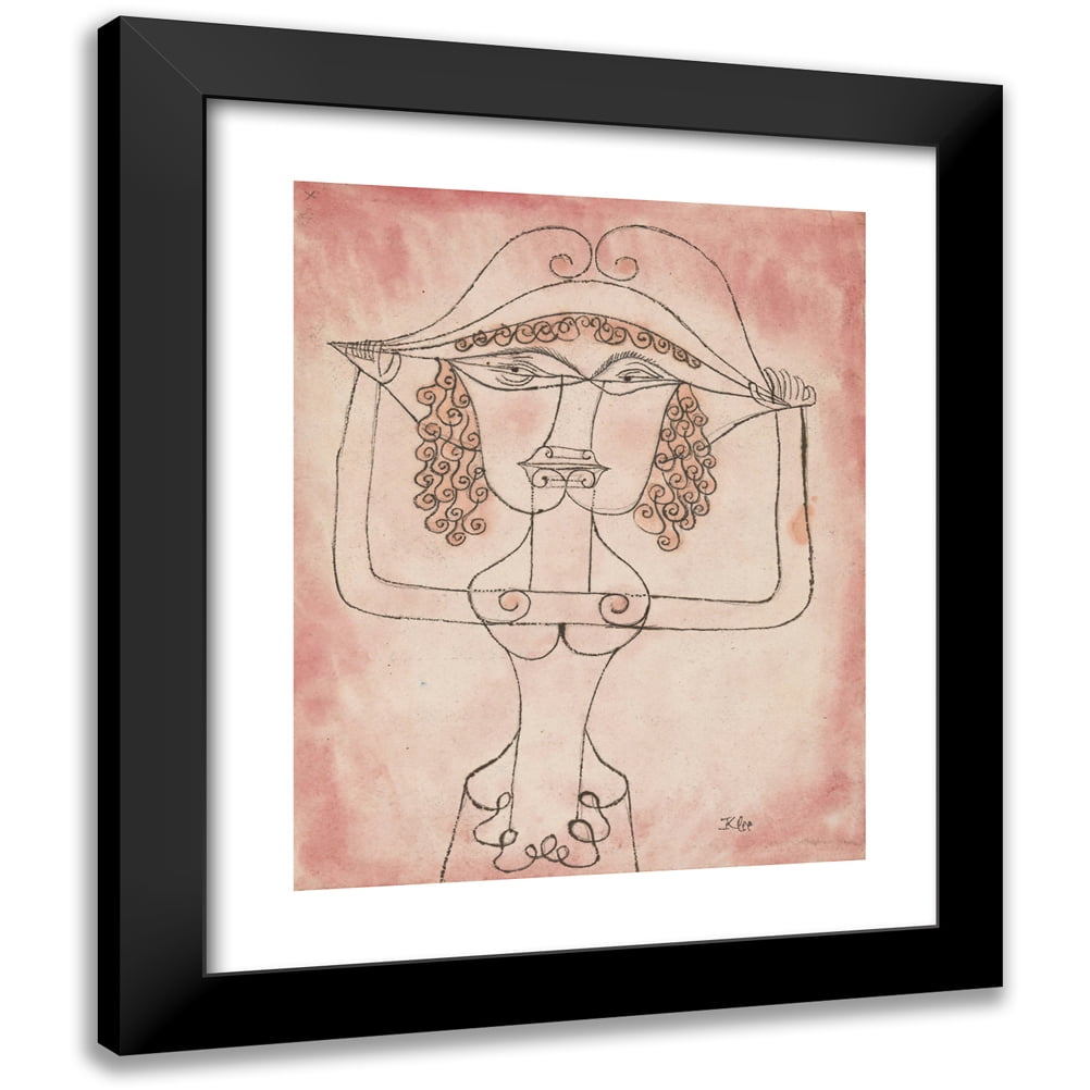 Paul Klee 15x18 Black Modern Framed Museum Art Print Titled - Singer of ...