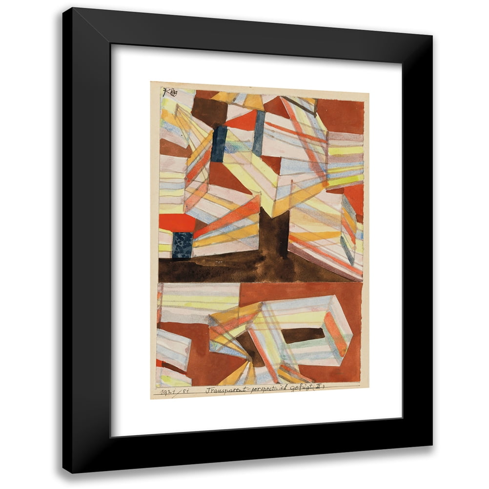 Paul Klee 17x24 Black Modern Framed Museum Art Print Titled ...
