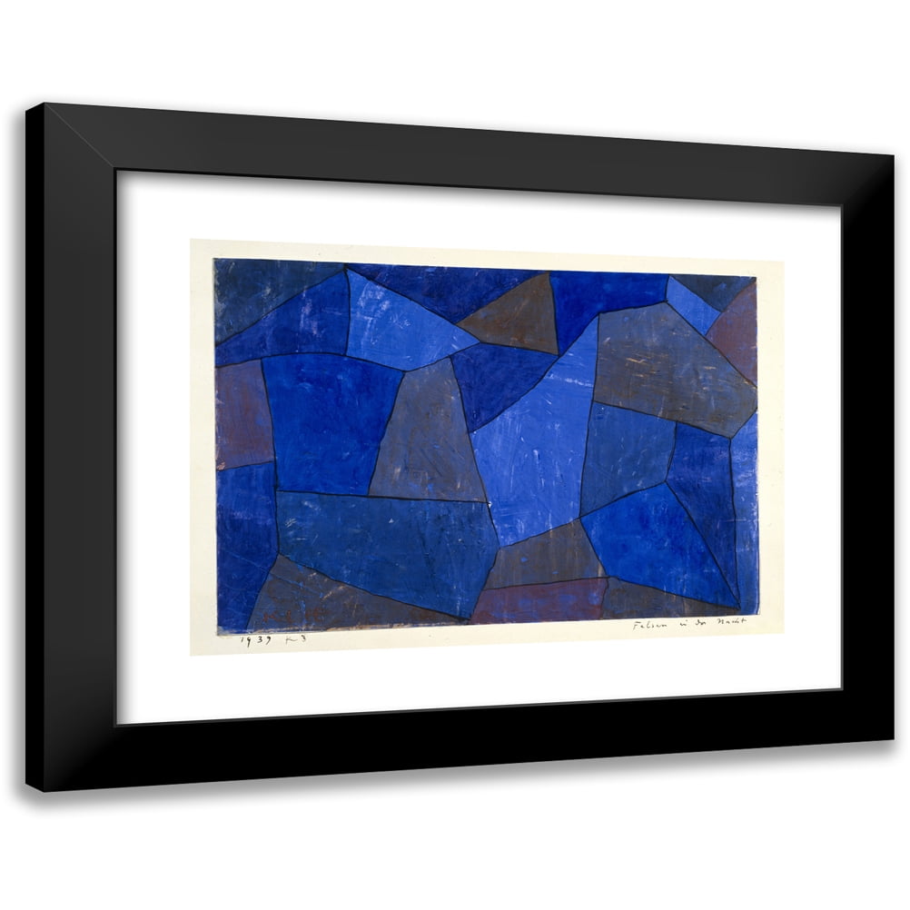 Paul Klee 18x14 Black Modern Framed Museum Art Print Titled - Rocks at ...