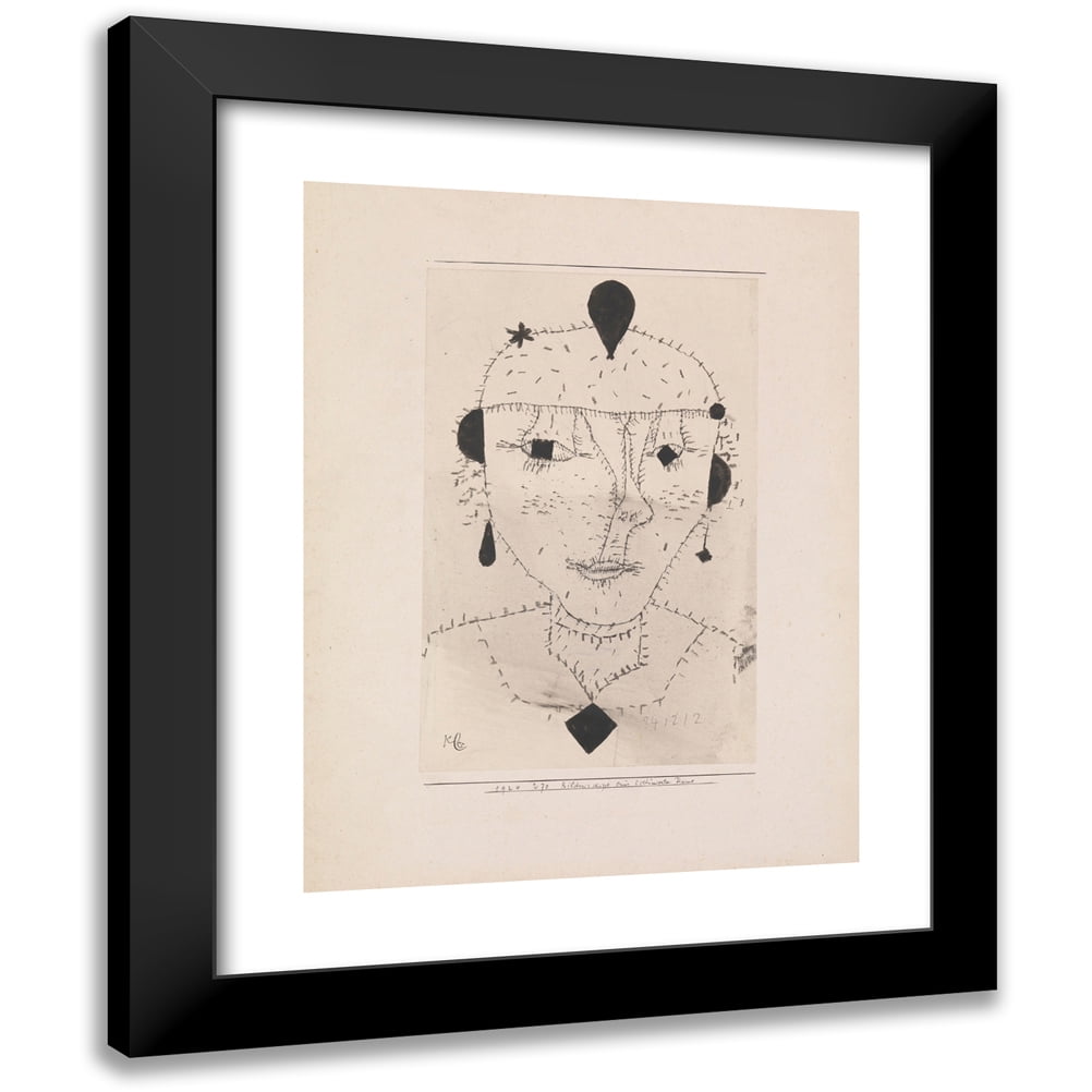 Paul Klee 19x24 Black Modern Framed Museum Art Print Titled - Portrait ...