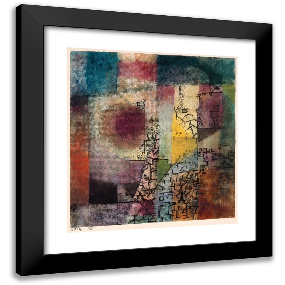 Paul Klee 20x21 Black Modern Framed Museum Art Print Titled - Untitled ...