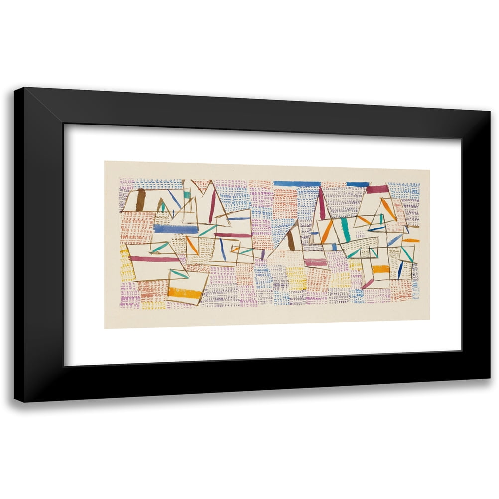 Paul Klee 24x14 Black Modern Framed Museum Art Print Titled - Cote De ...