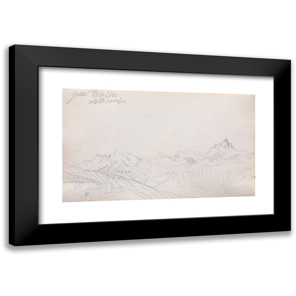 Paul Klee 24x16 Black Modern Framed Museum Art Print Titled - Gemmi ...