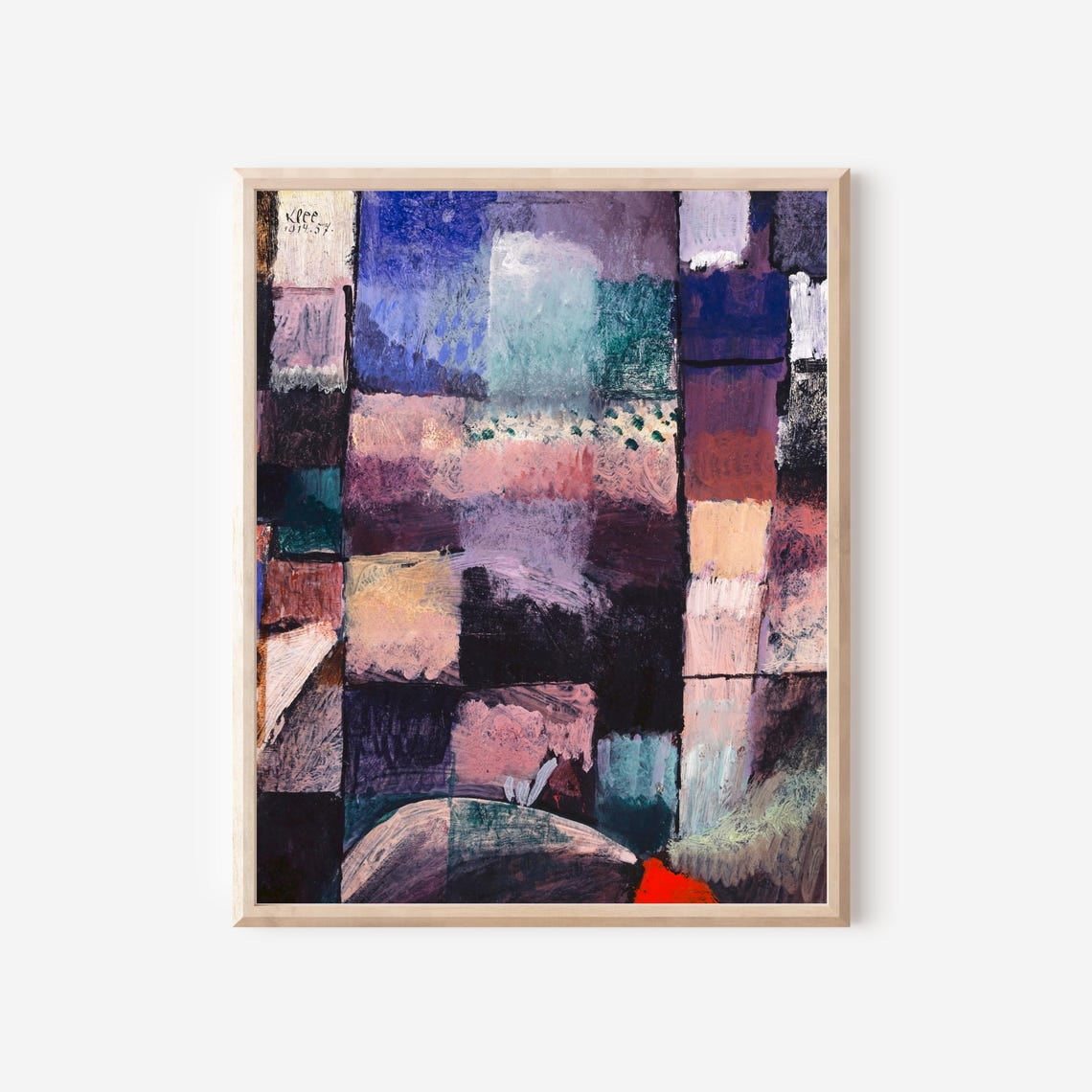 Paul Klee Abstract Art Poster Hammamet, Expressionist Geometry UNFRAMED ...