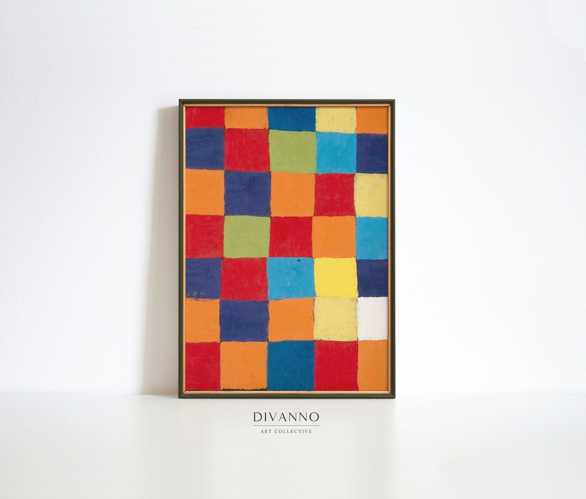 Paul Klee Abstract Art Print, Geometric Color Chart, Contemporary Wall ...