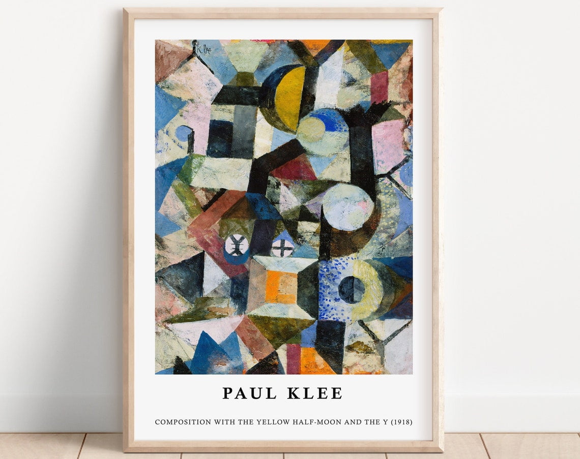 Paul Klee Composition With The Yellow Half-Moon And The Y Print - The ...