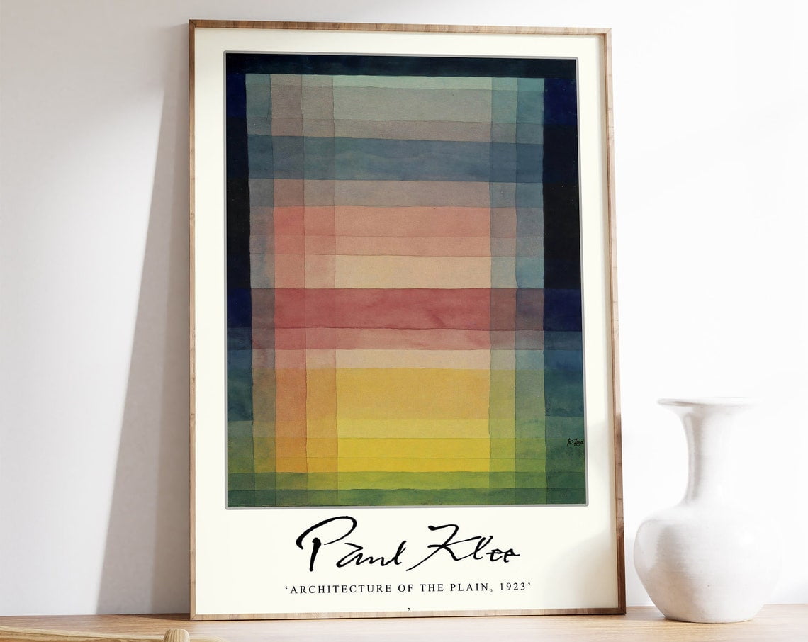 Paul Klee Exhibition Poster, Architecture Of The Plain, Paul Klee Art ...